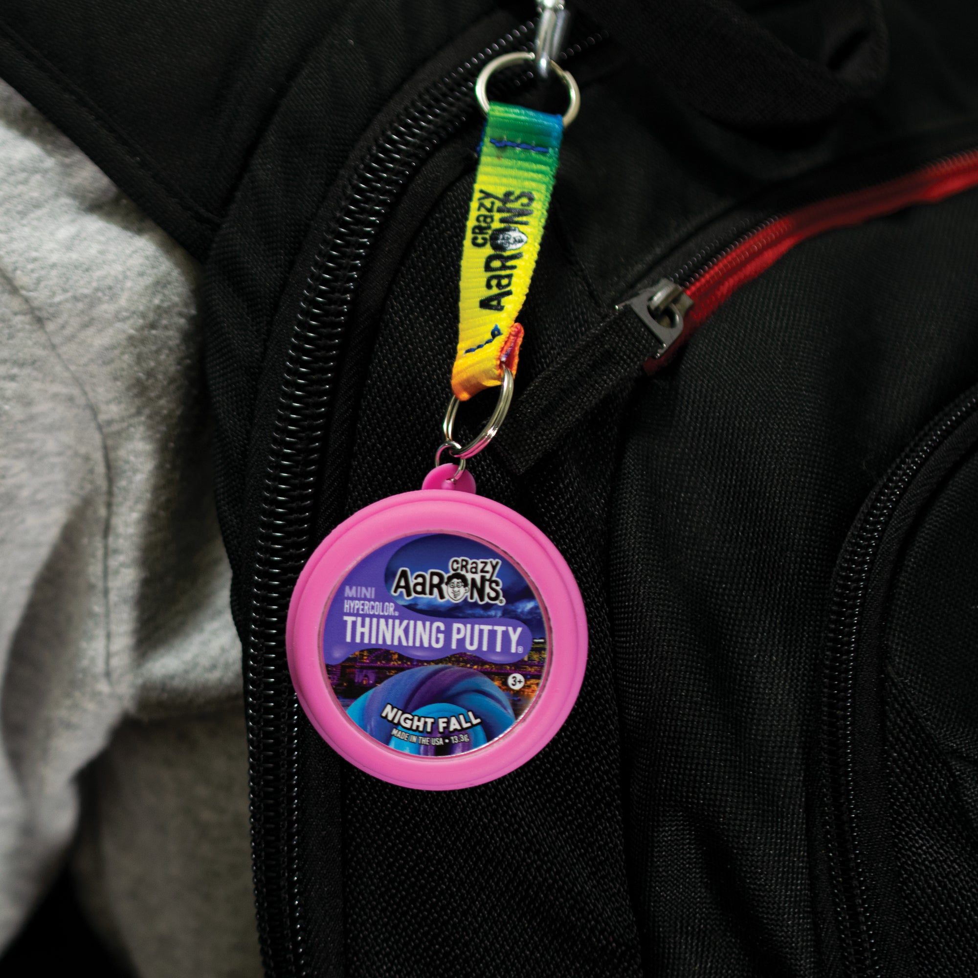 Bag Clip | Pink W/Rainbow Strap – Crazy Aaron's